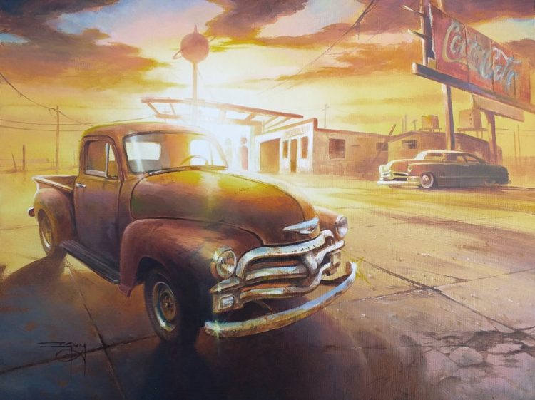 1954 Chevy Truck – Ian Guy – Motoring Artist