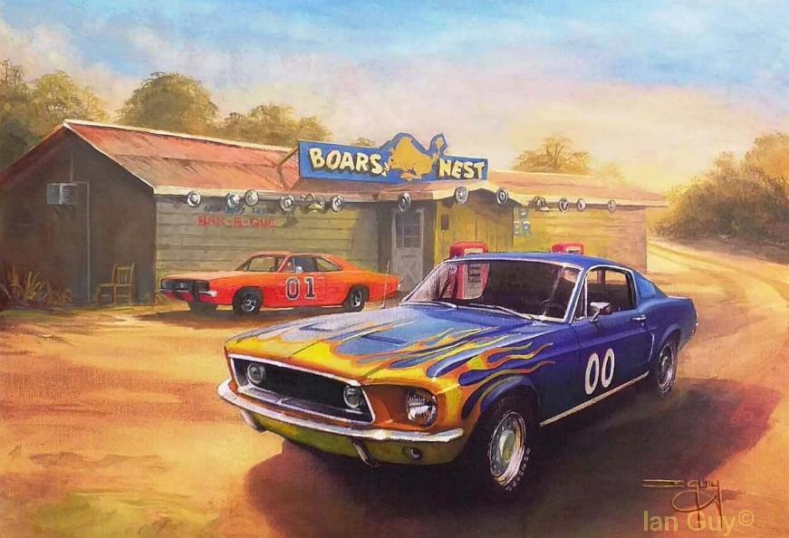 00 Mustang – Ian Guy – Motoring Artist