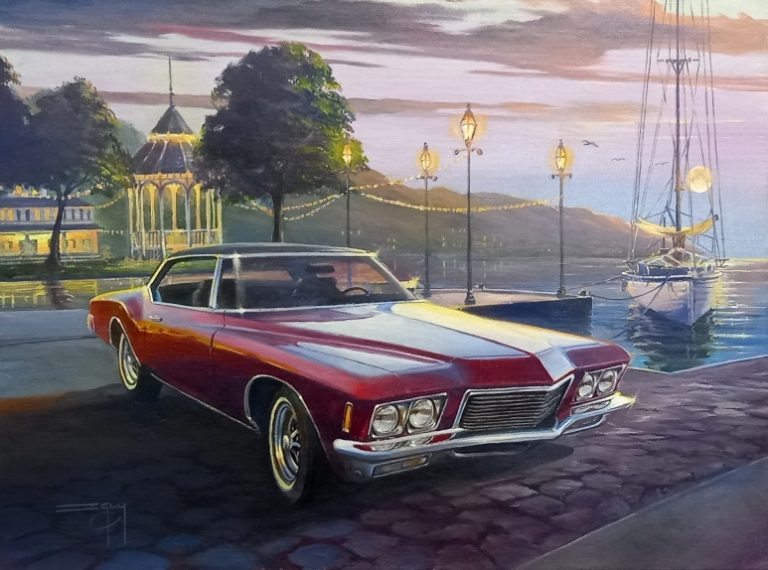 The Riviera – Ian Guy – Motoring Artist